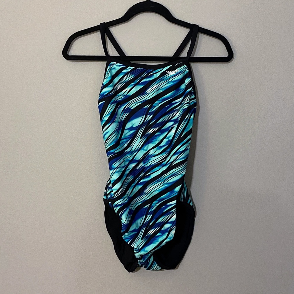 Speedo Reversible One-Piece Racing Swimsuit - Gem